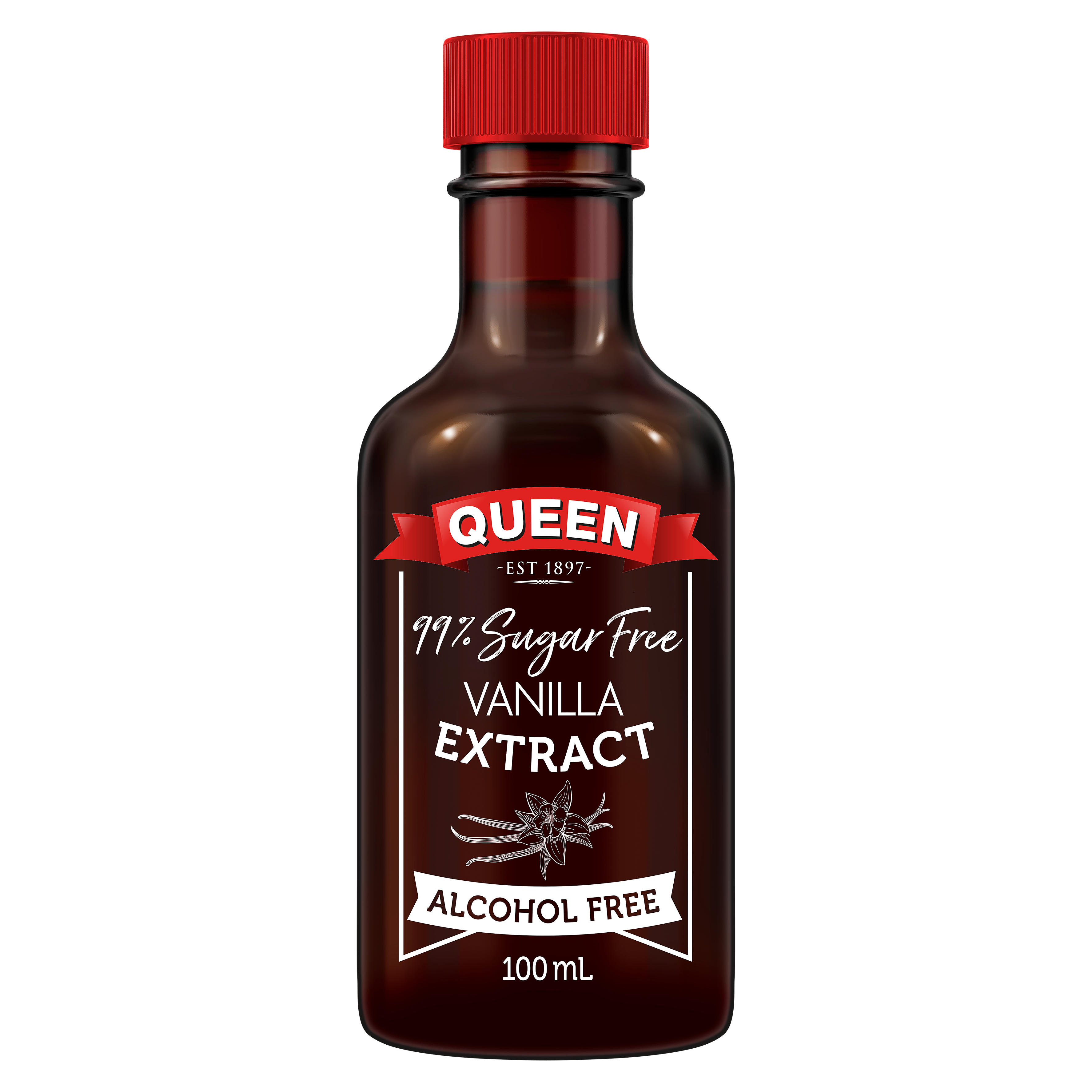 Queen Vanilla Extract 99% Sugar Free & Alcohol Free - Queen Fine Foods