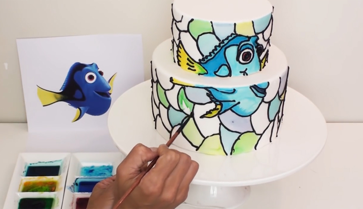 Tutorial: Finding Dory Cake - Queen Fine Foods